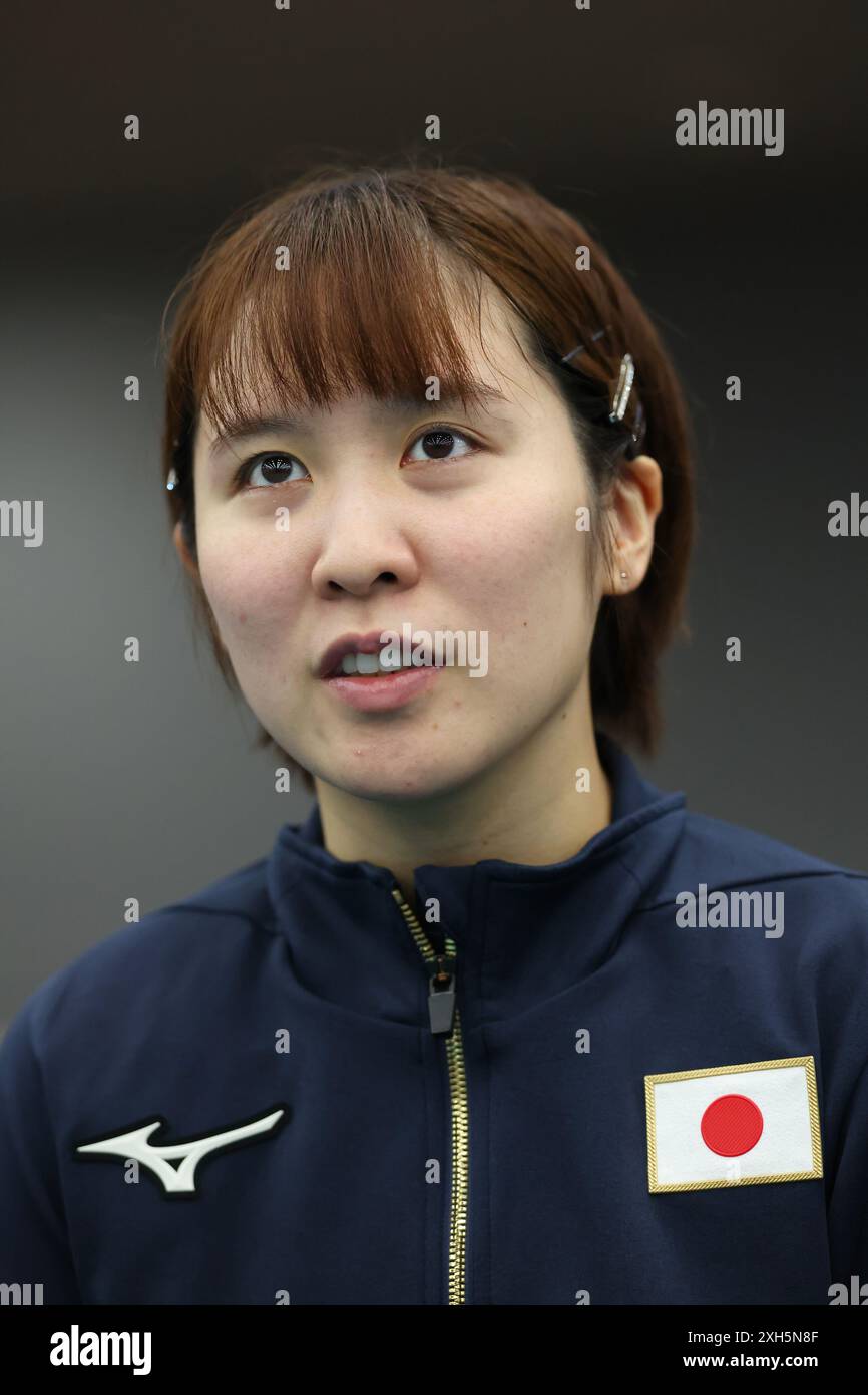 Tokyo, Japan. 12th July, 2024. Miu Hirano (JPN) Table Tennis : Japan ...