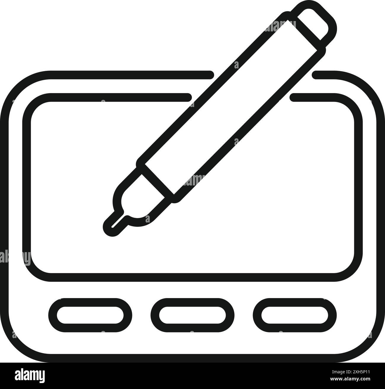 Graphic tablet with pen for digital drawing editing and designing using ...