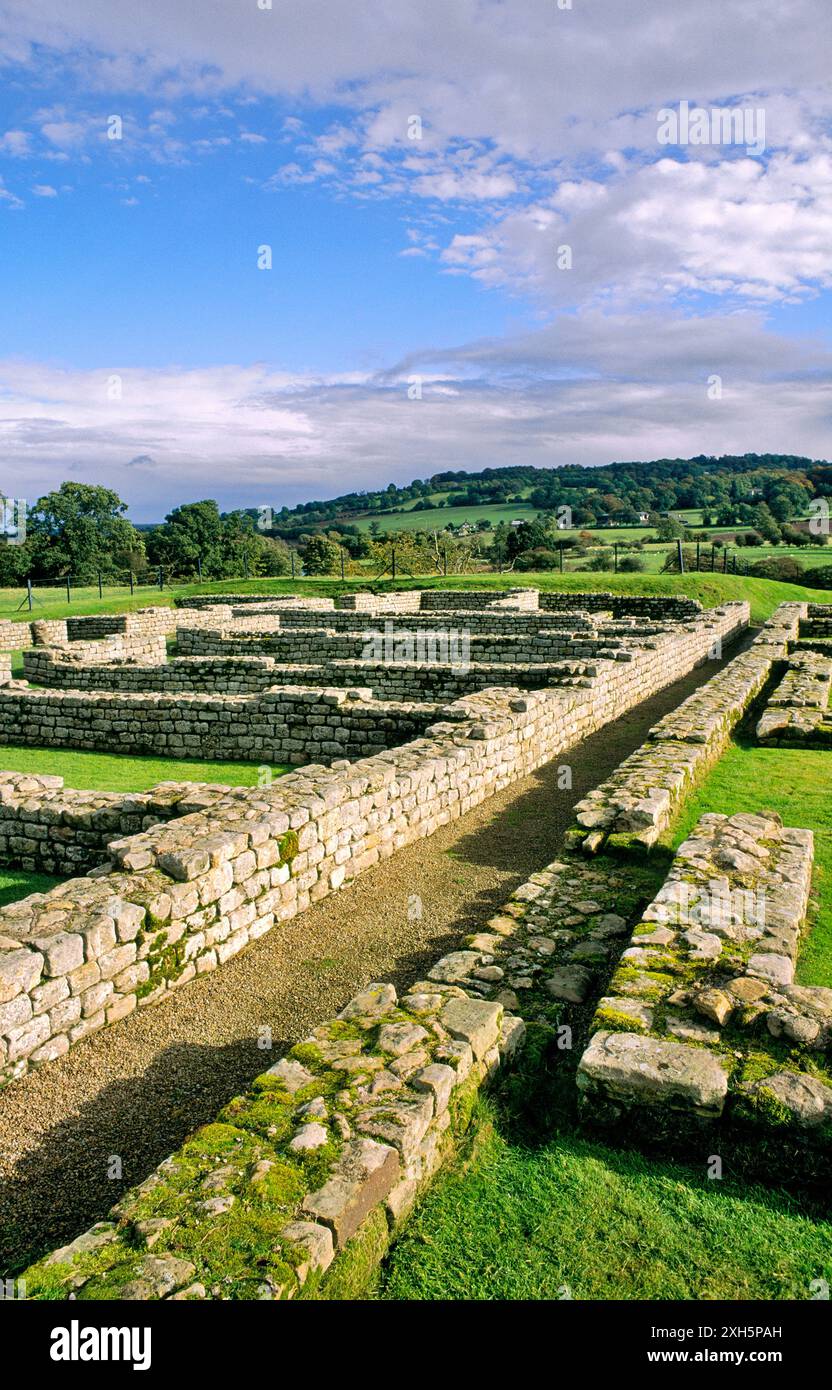 Chesters (Cilurnum) Roman period military fort near Hexham on Hadrian's ...