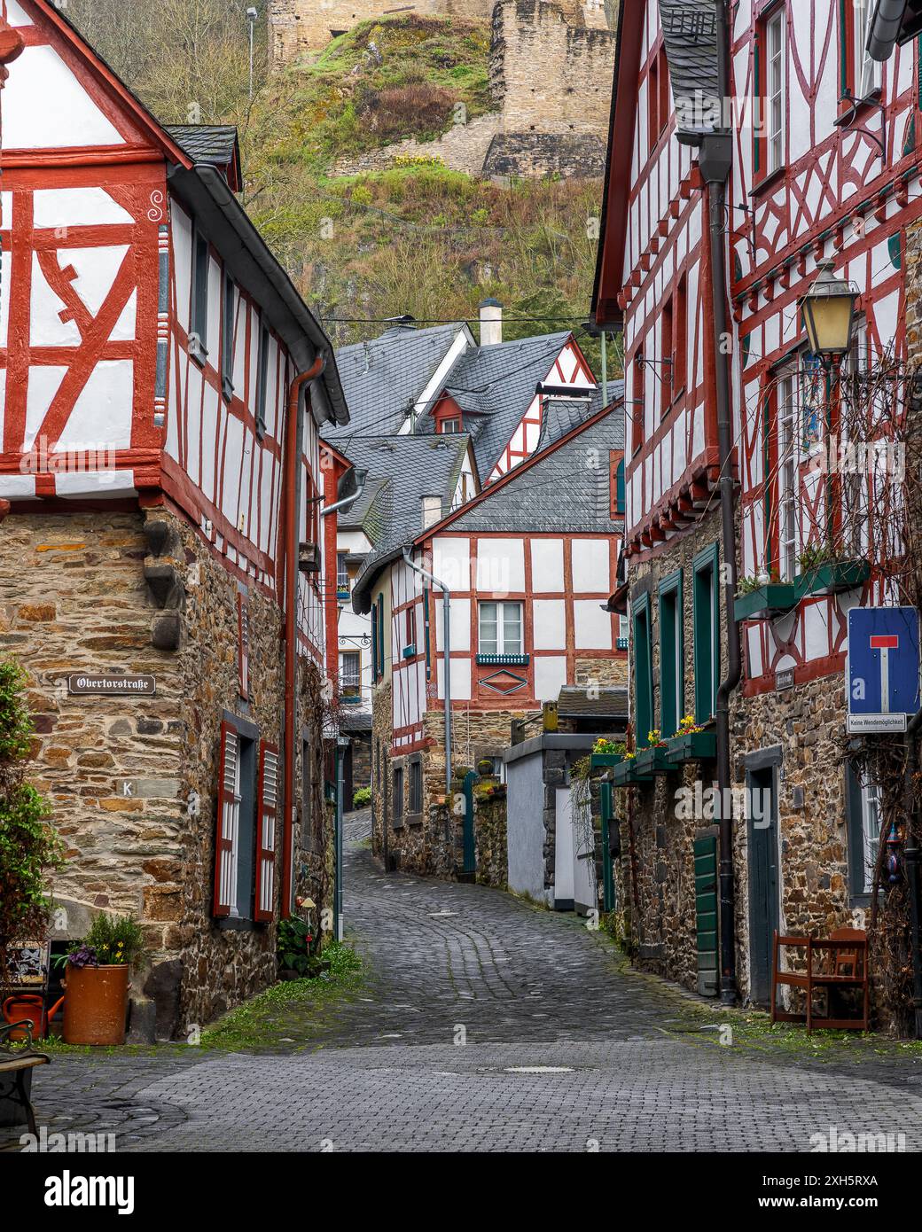 The medieval old town in Monreal, Germany Stock Photo - Alamy