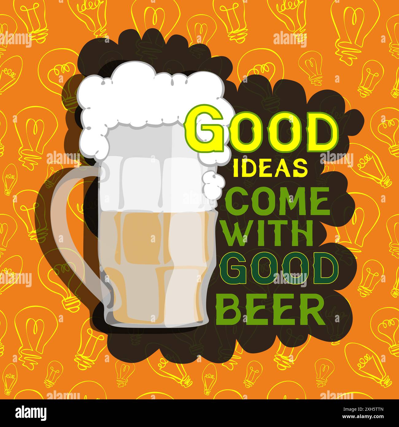 Happy beer day, National Beer Day, vector illustration, flyer, banner ...