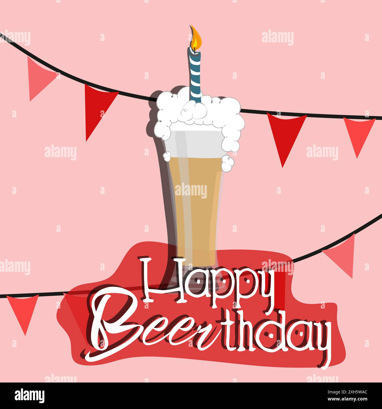 Happy beer day, National Beer Day, vector illustration, flyer, banner ...