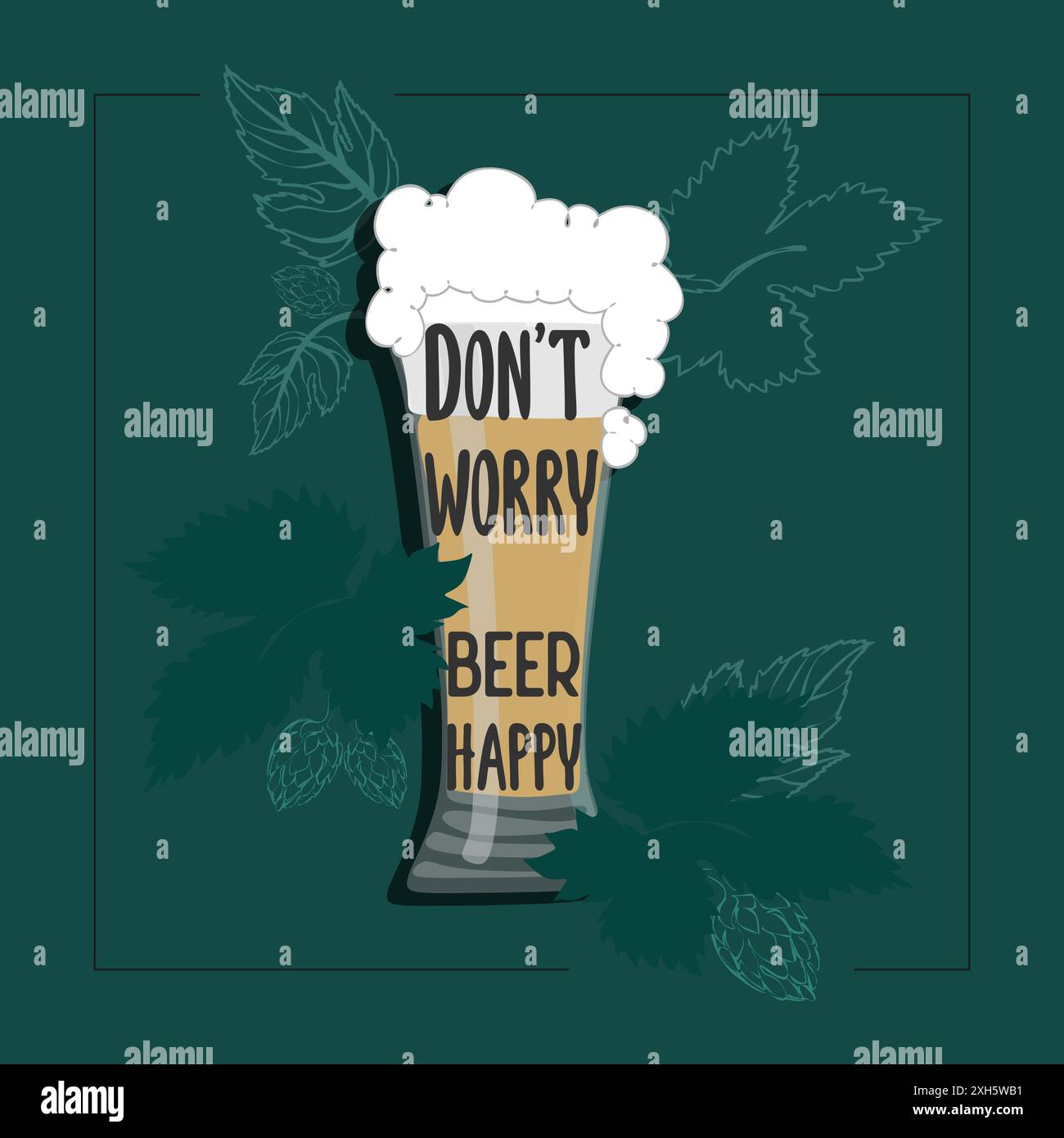 Happy beerday Stock Vector Images - Alamy