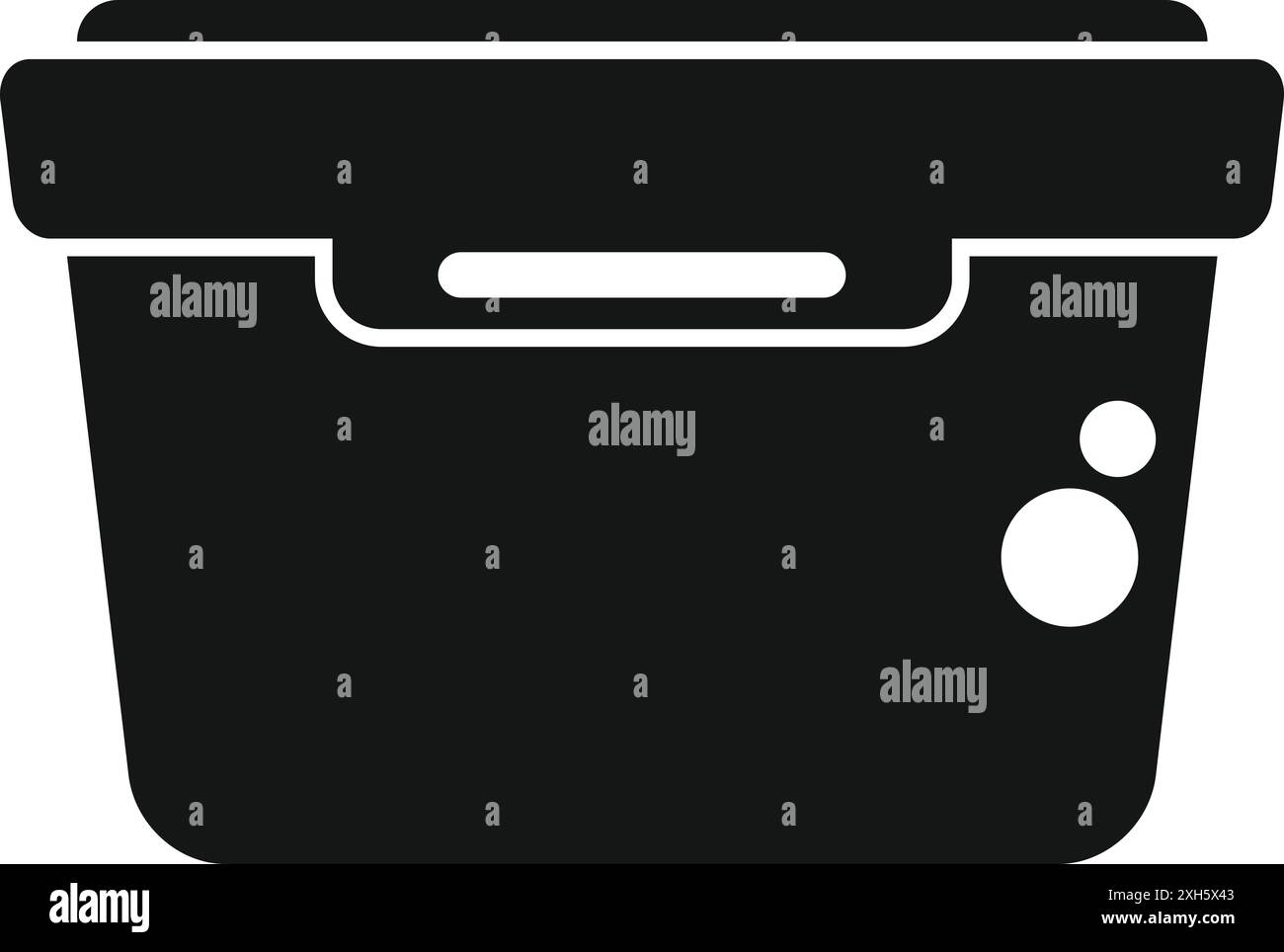 Simple black white lunchbox Cut Out Stock Images & Pictures - Alamy