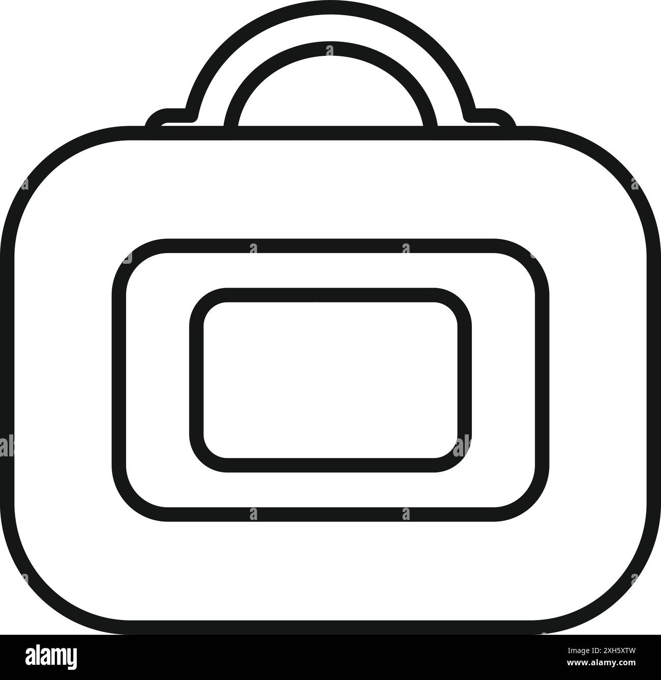 Simple line art illustration of a lunchbox container, ideal for food ...