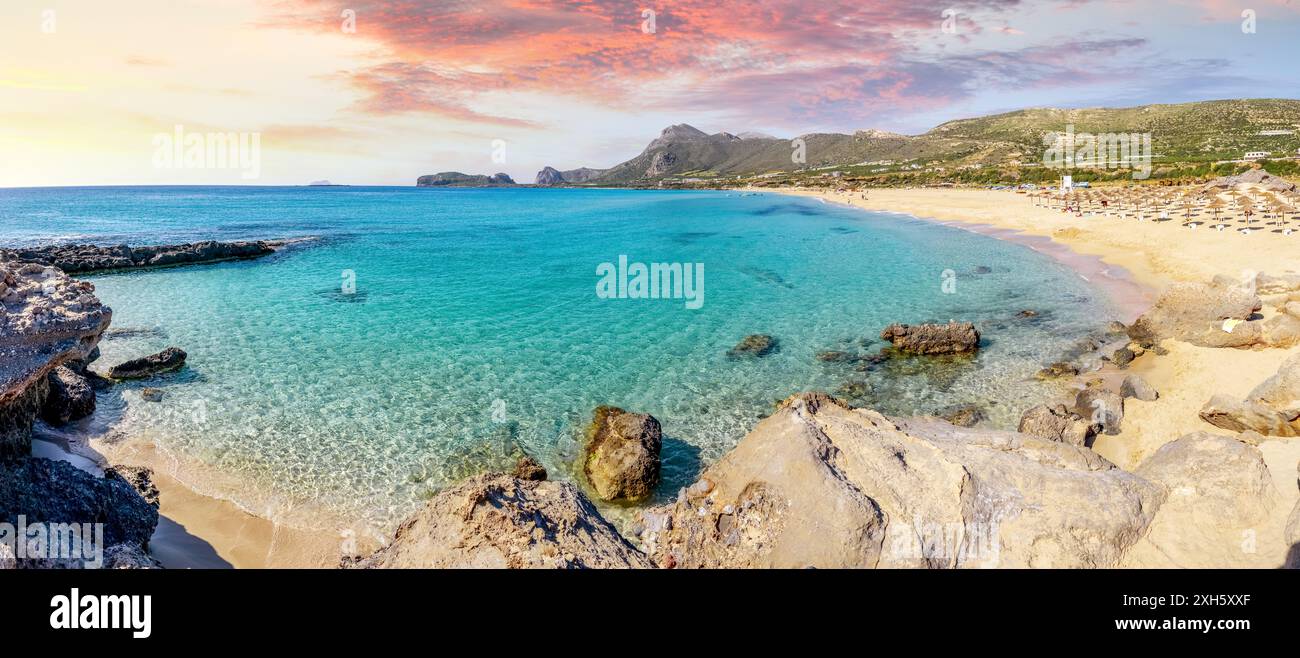 Beach Falasarna, Island Crete, Greece Stock Photo - Alamy