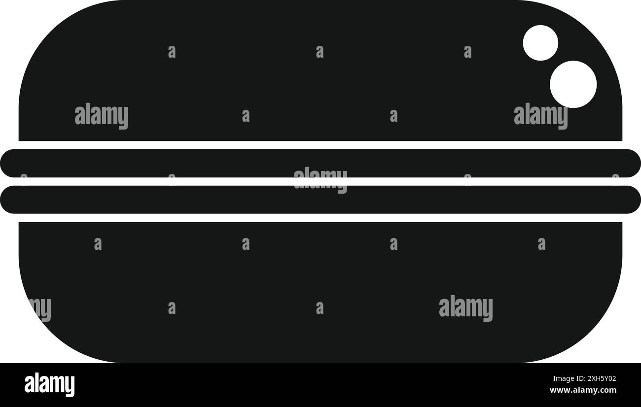 Simple black macaron icon representing french cuisine Stock Vector ...