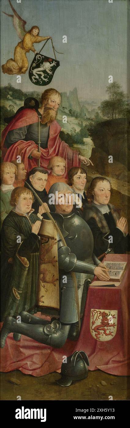 Memorial Panel with Eight Male Portraits, probably Willem Jelysz van ...