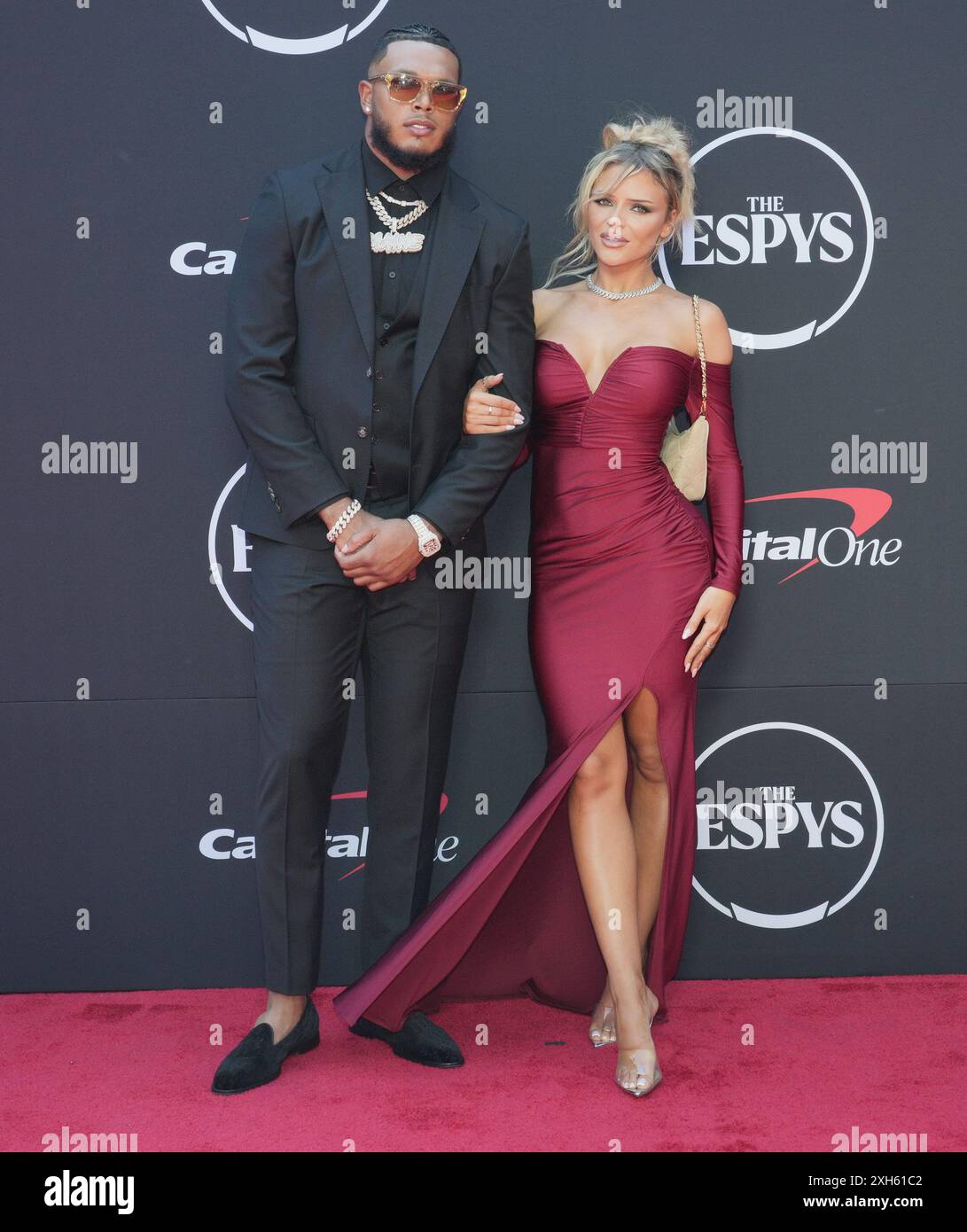 Los Angeles, USA. 11th July, 2024. (L-R) Jermaine Johnson and Hannah ...