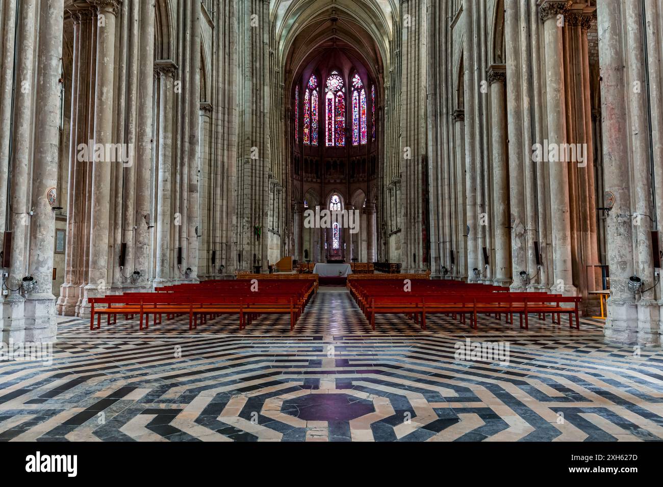 SAINT QUENTIN, PICARDY, FRANCE, JUNE 12, 2024 : interiors and ...