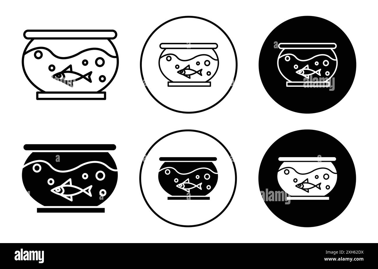 aquarium with fish icon Stock Vector Image & Art - Alamy