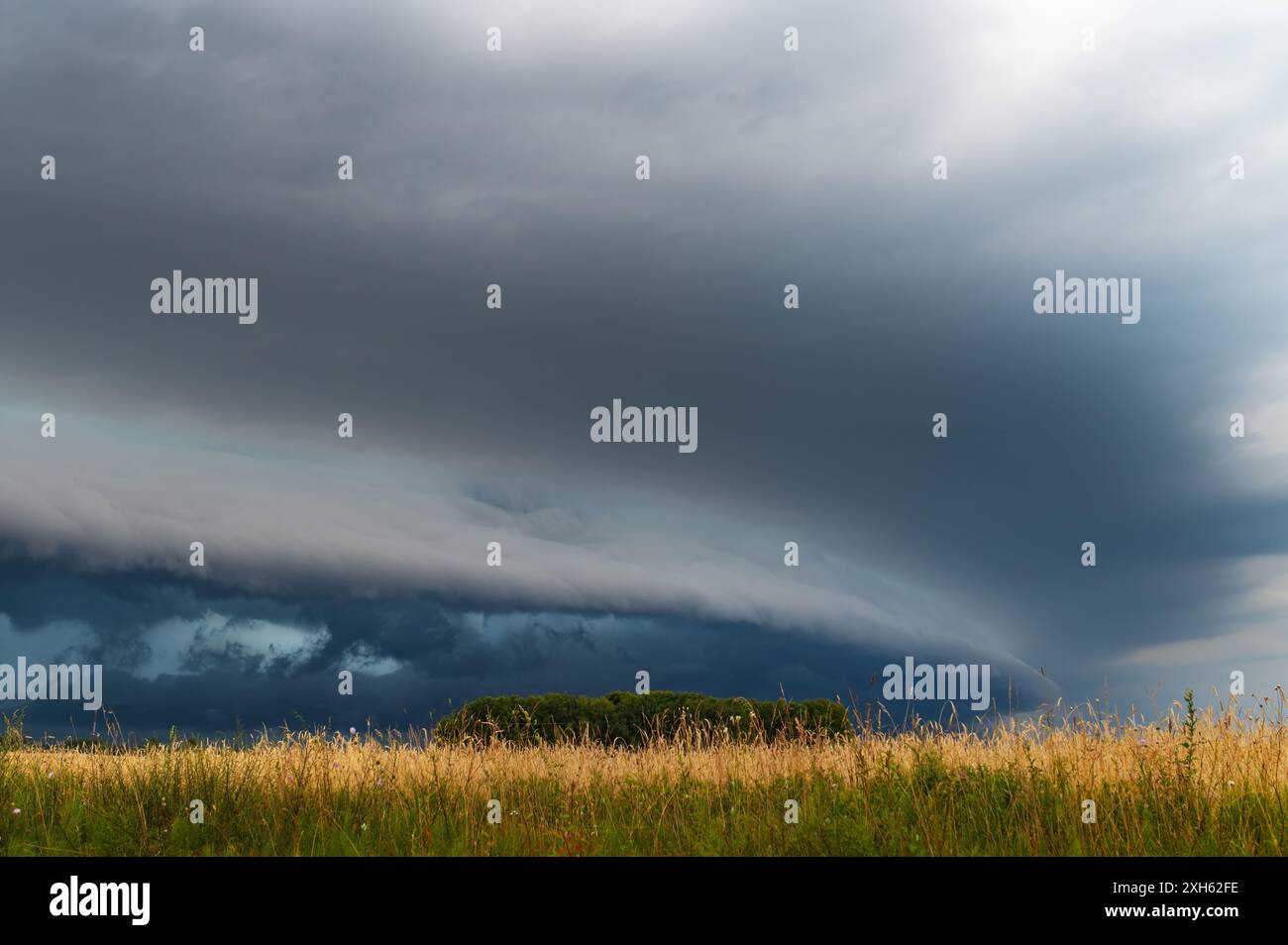 WEATHER - Dramatic Dark Rain Clouds over Fields and Country Road. Shelf ...