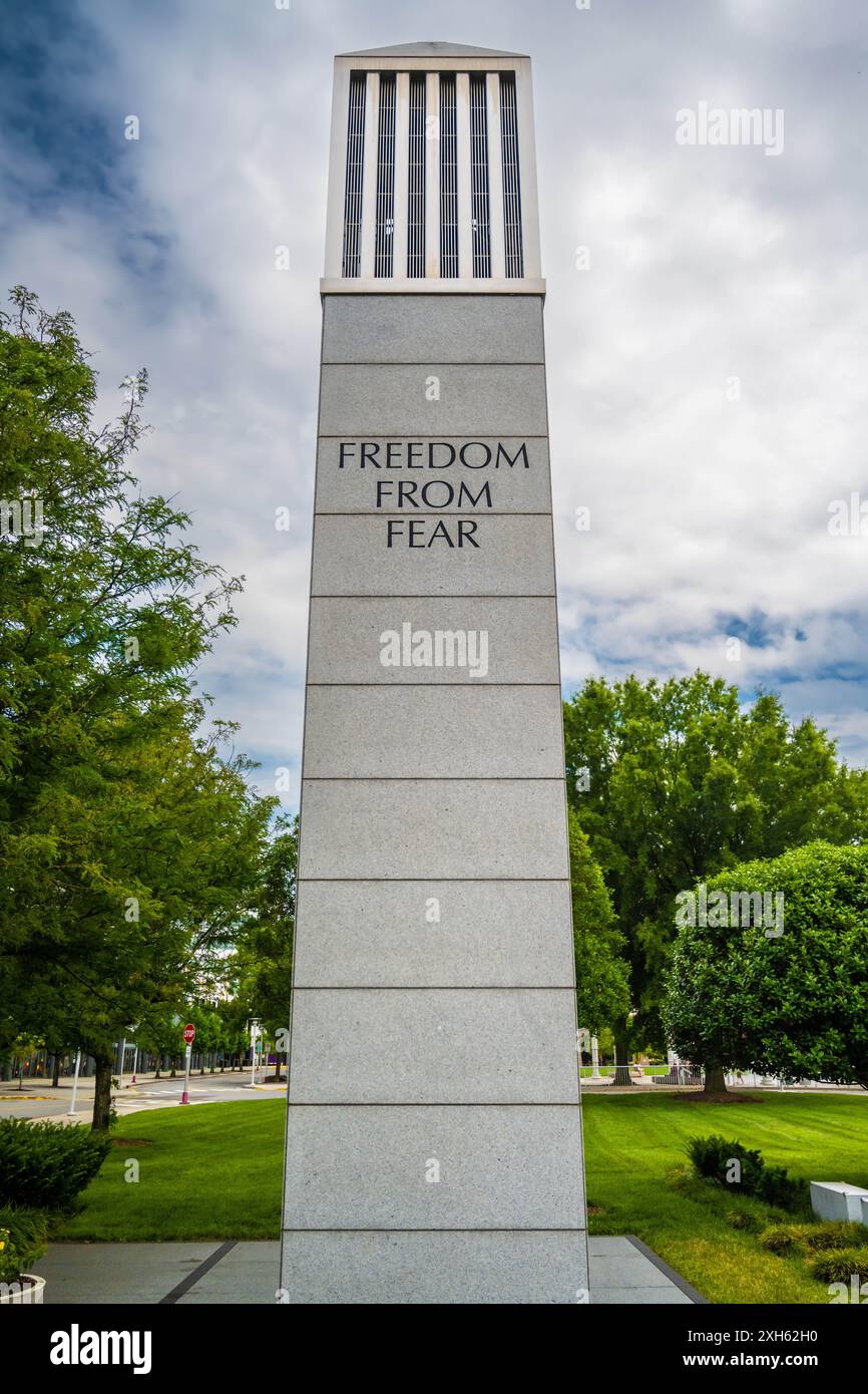 A monument in remembrance of the heroes in Knoxville, Tennessee Stock ...