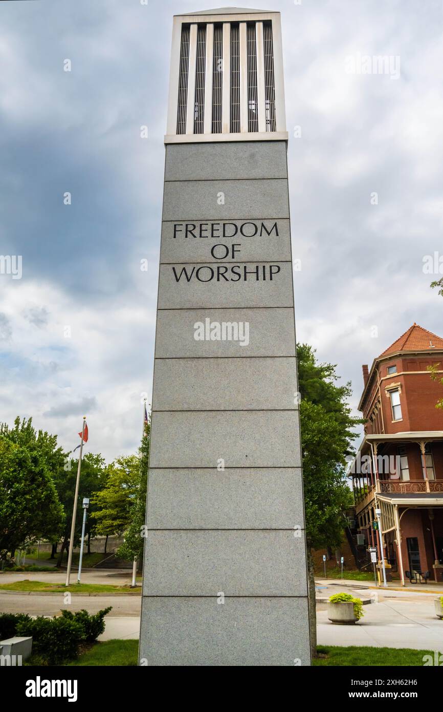 A monument in remembrance of the heroes in Knoxville, Tennessee Stock ...