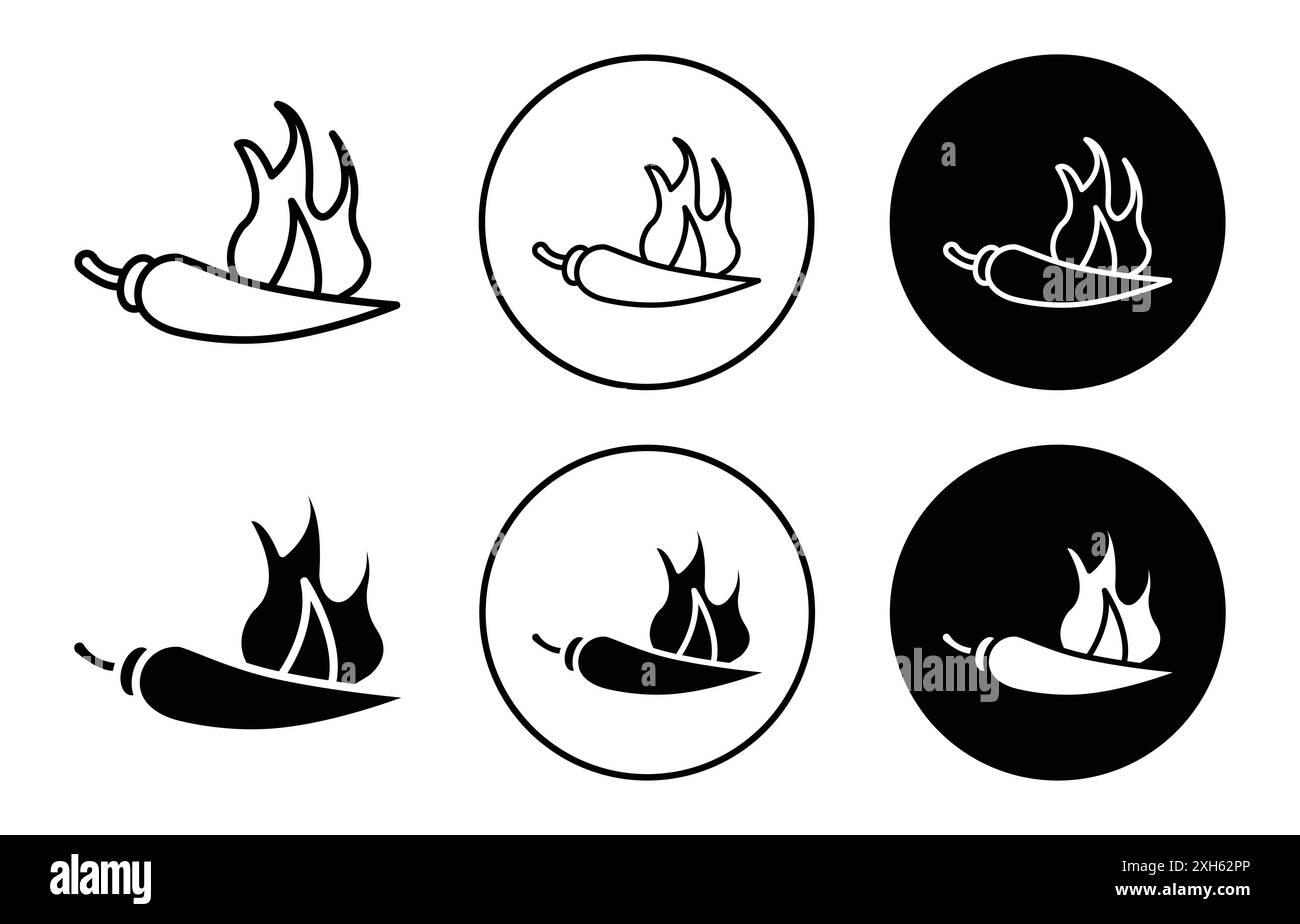 chilli pepper icon Stock Vector Image & Art - Alamy