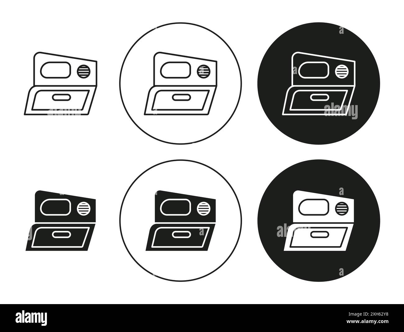 car glove compartment icon Vector symbol or sign set collection in ...