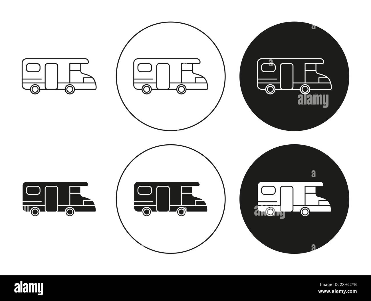 Campervan icon Stock Vector Images - Alamy
