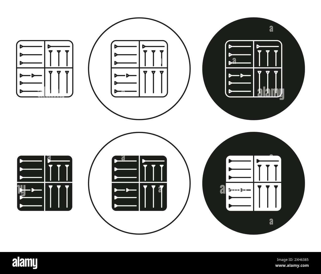 Cuneiform Icon Vector symbol or sign set collection in black and white ...