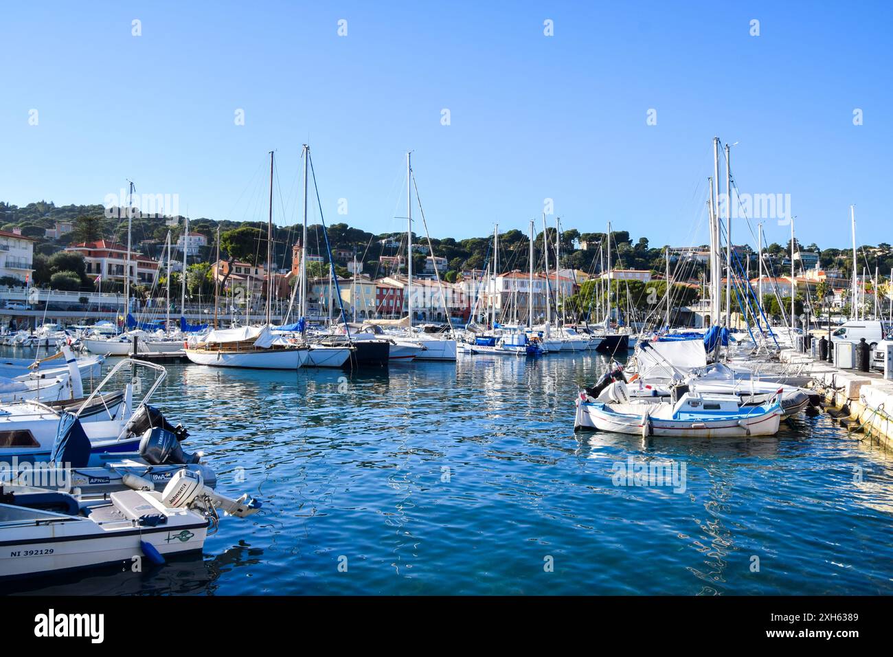 Marina in Saint Jean Cap Ferrat, France, 2019. Credit: Vuk Valcic/Alamy ...