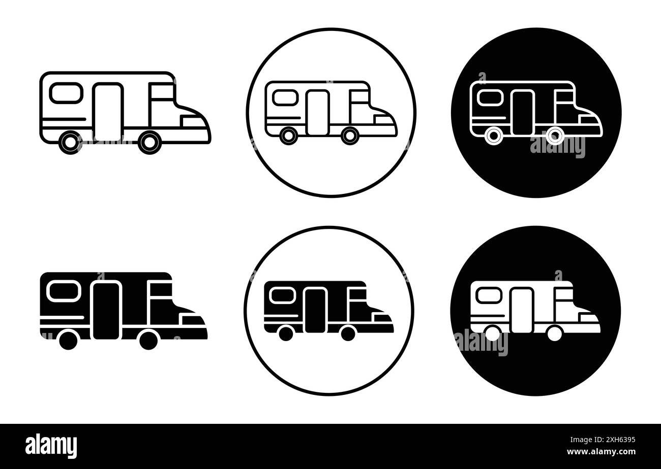 Campervan icon Stock Vector Images - Alamy