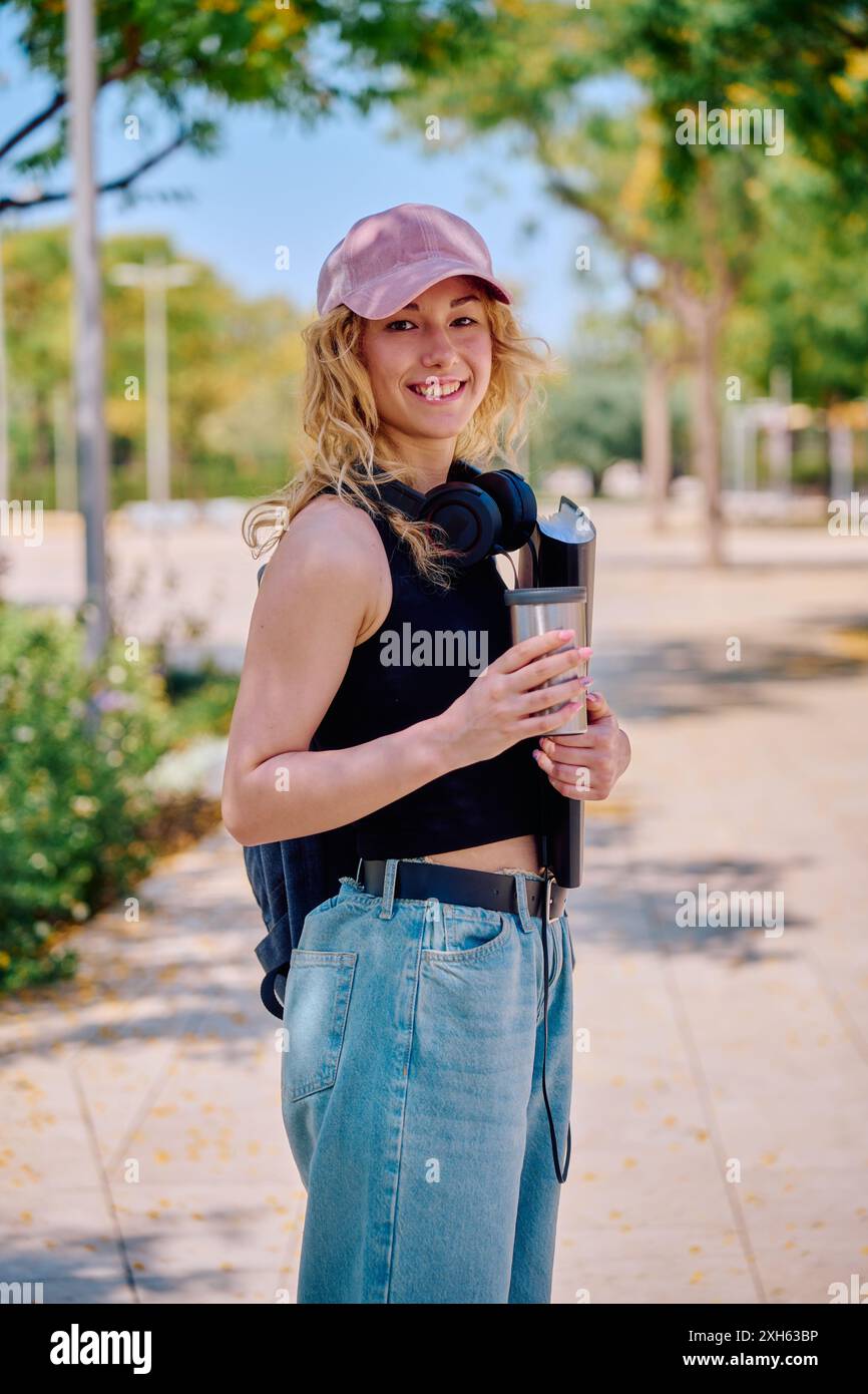 Portrait of a university student on a campus Stock Photo - Alamy