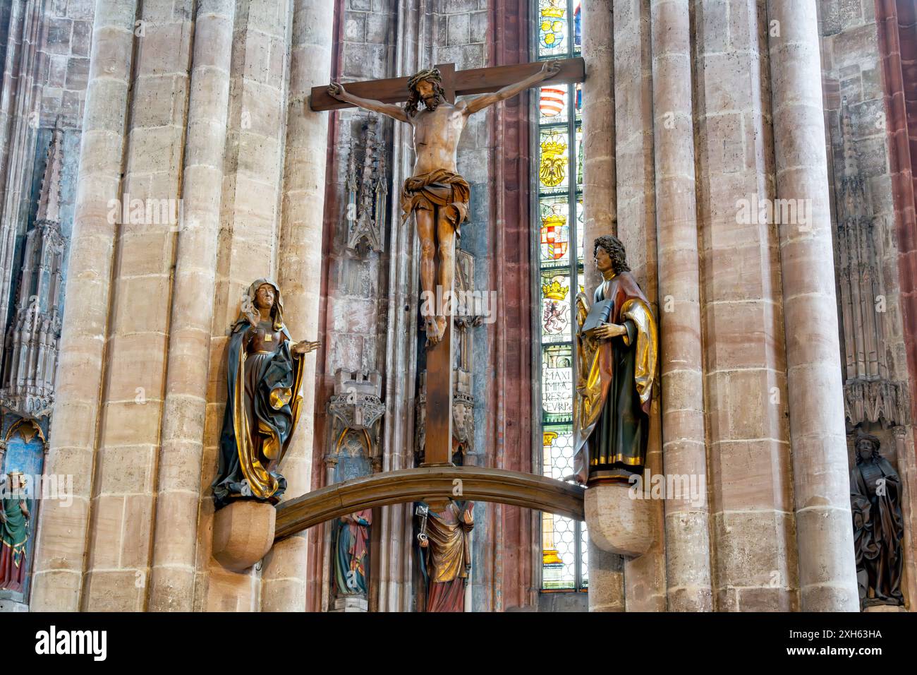 Famous crucifix by Veit Stoß (Veit Stoss), Wickel crucifix, 1520, with ...