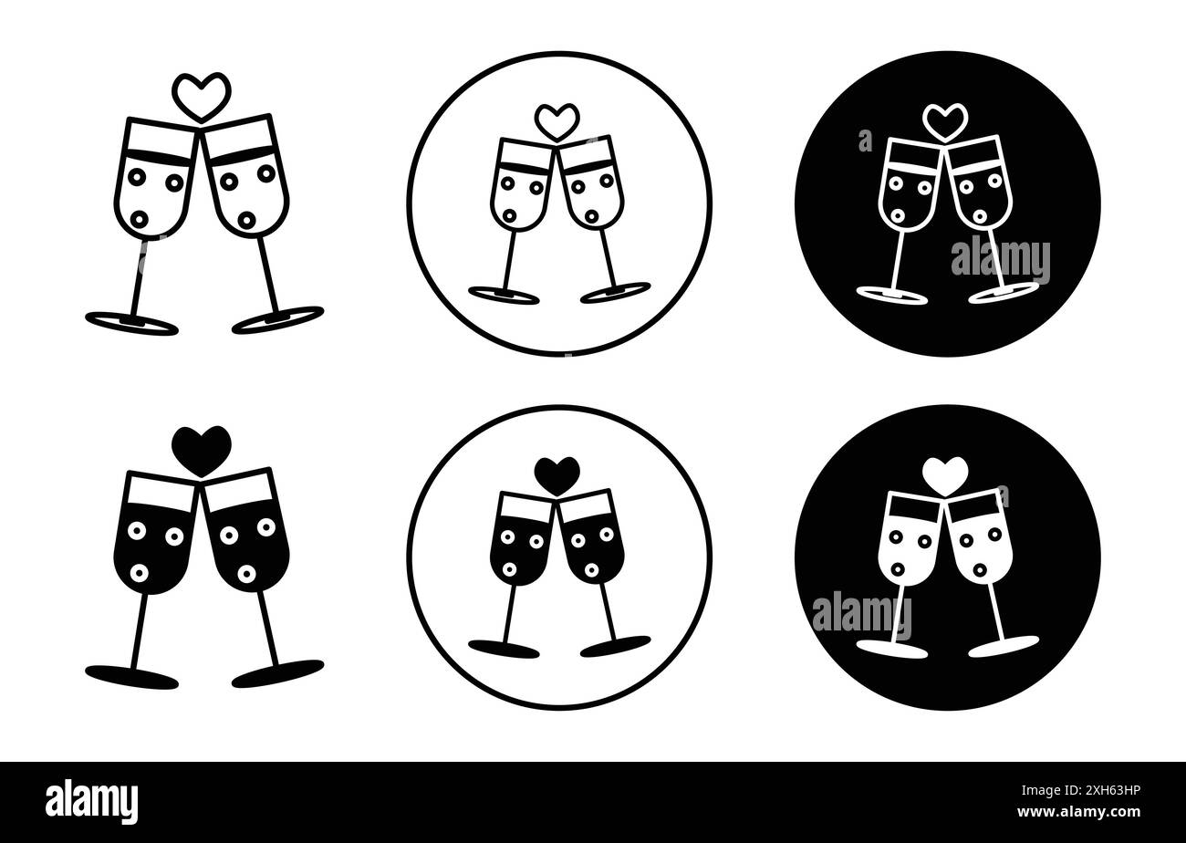 Cheers clink glasses wine Stock Vector Images - Alamy