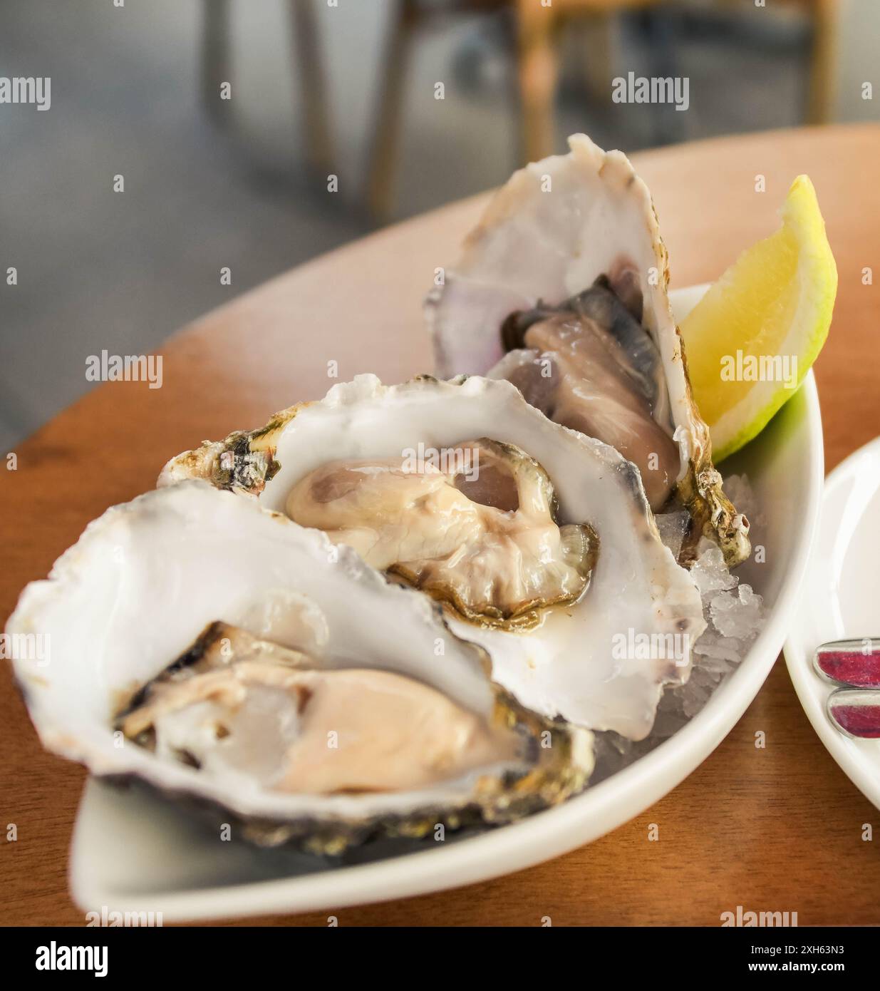 Oyster serving hi-res stock photography and images - Alamy