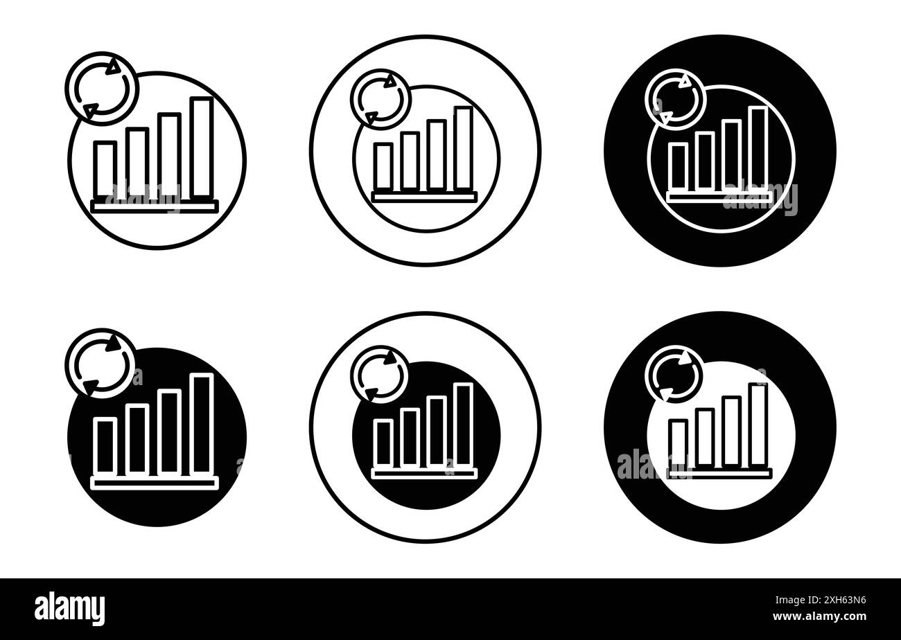 FAN POWER MODE ICON Vector symbol or sign set collection in black and ...