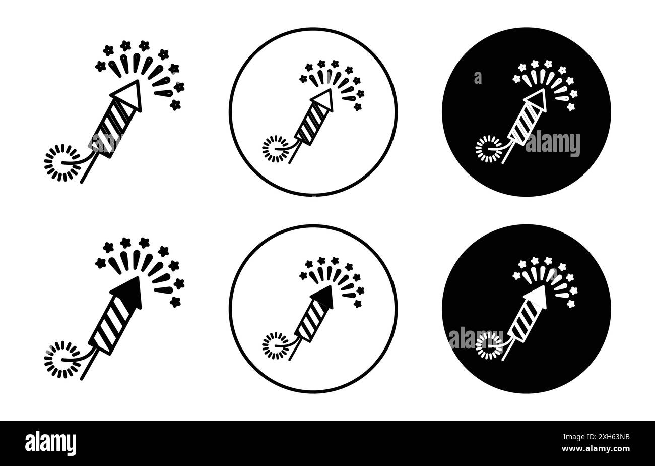 explosive fire cracker icon Vector symbol or sign set collection in ...