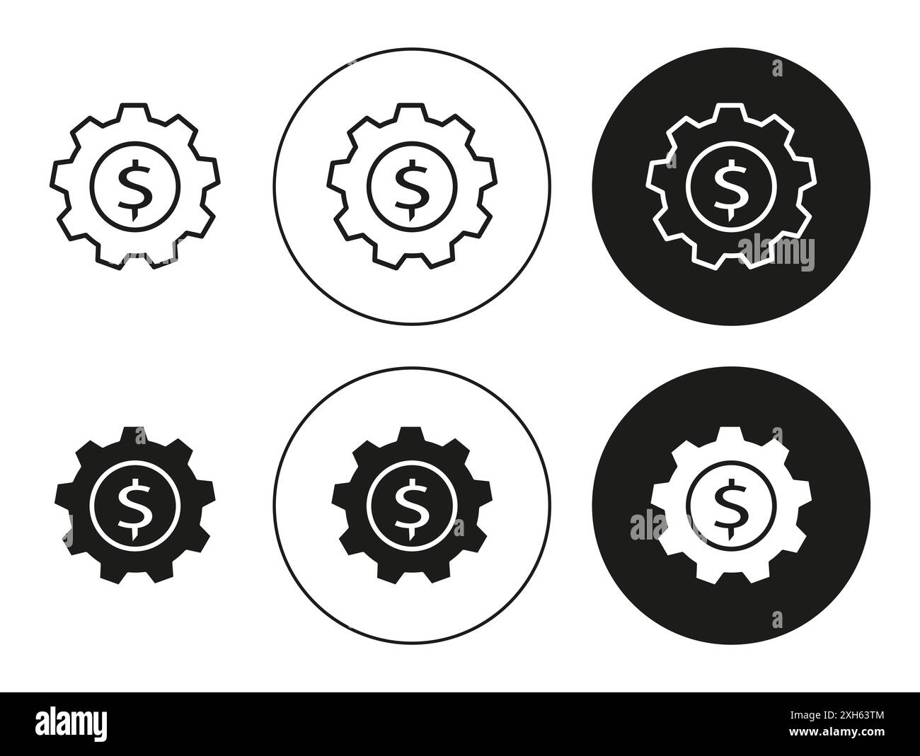 Ethical investment icon Vector symbol or sign set collection in black ...