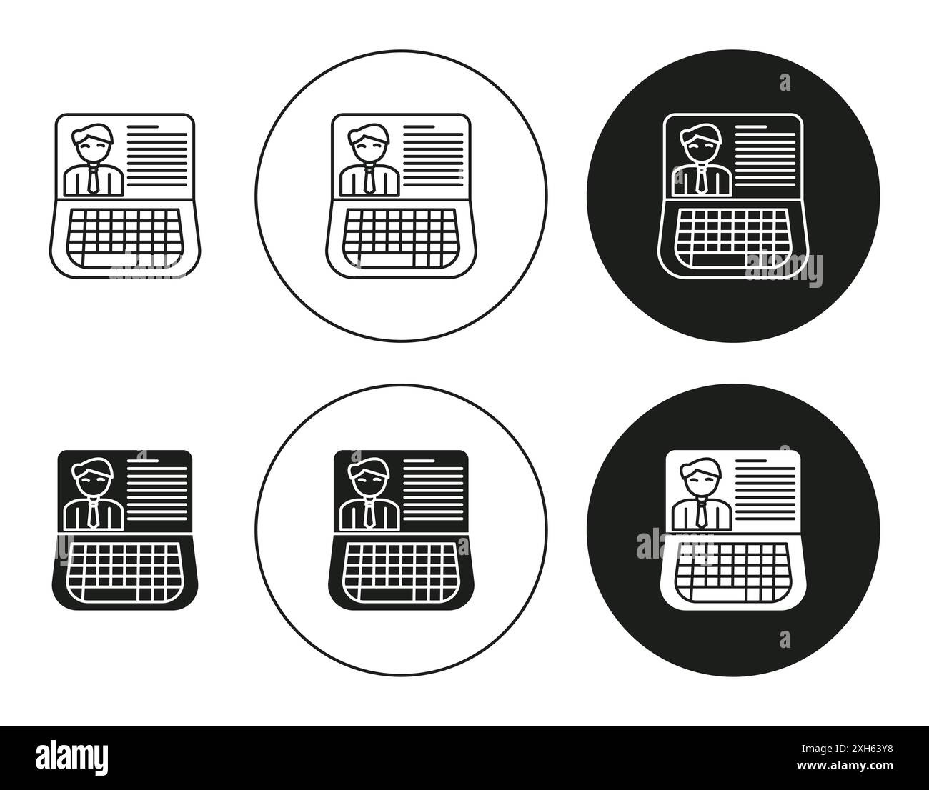 hr software icon Vector symbol or sign set collection in black and ...