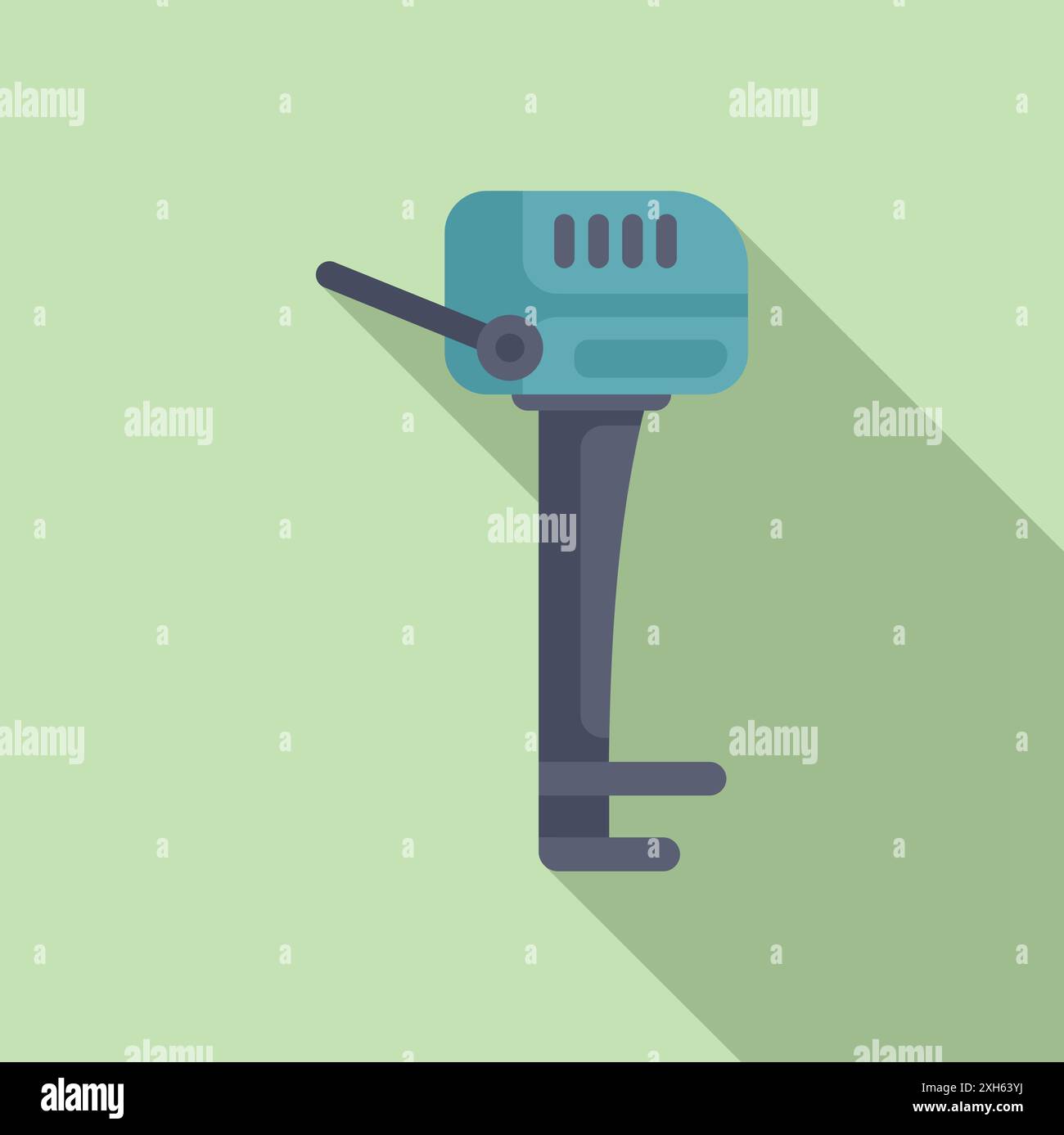 Boat motor using gasoline to power a rotating propeller, enabling water ...