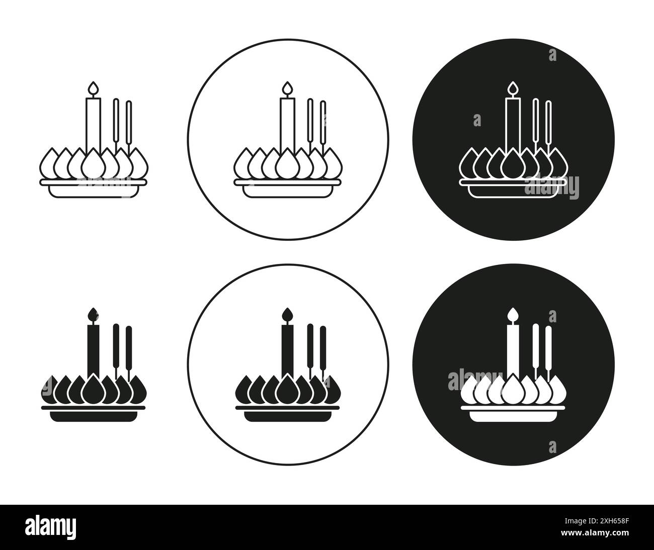 Loy krathong in bangkok Stock Vector Images - Alamy