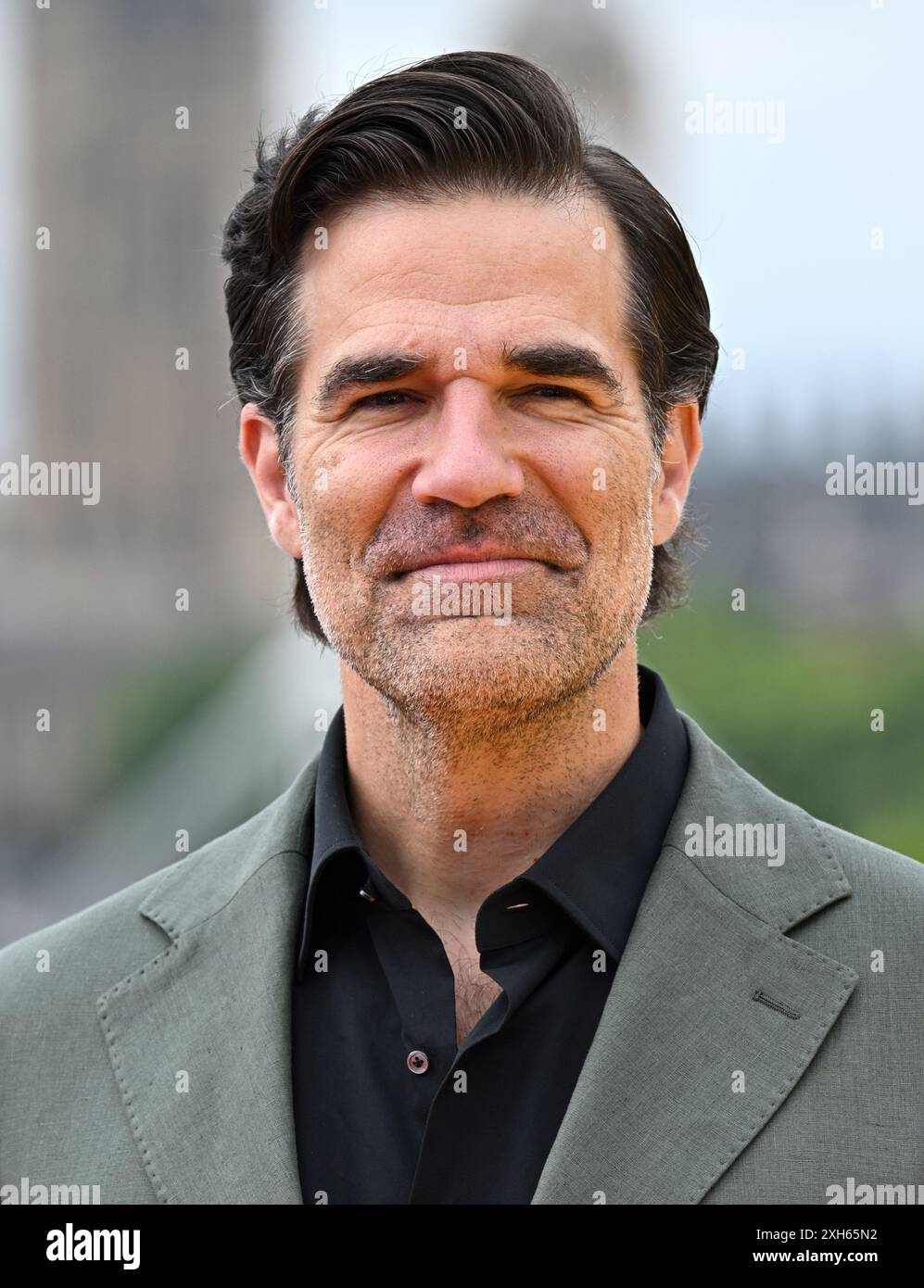 London, UK. July 12th, 2024. Rob Delaney at the Deadpool & Wolverine UK ...