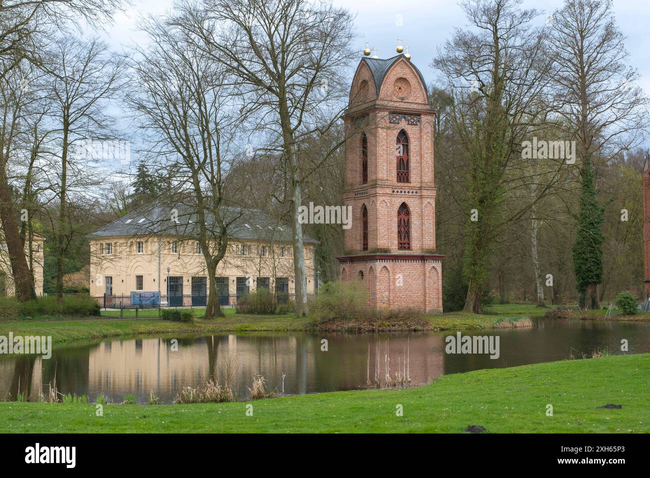 Catholic church in the castle grounds ludwigslust hi-res stock ...