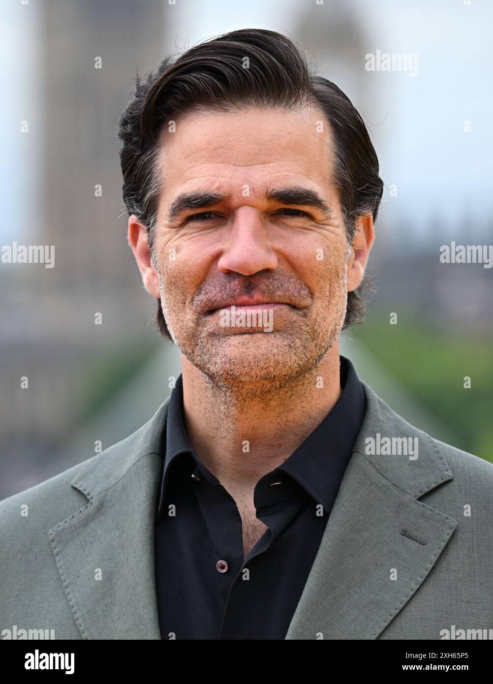 London, UK. July 12th, 2024. Rob Delaney at the Deadpool & Wolverine UK ...
