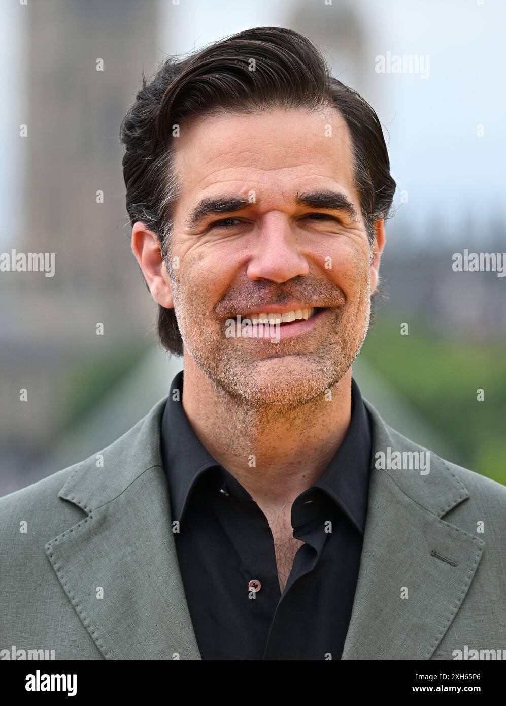 London, UK. July 12th, 2024. Rob Delaney at the Deadpool & Wolverine UK ...
