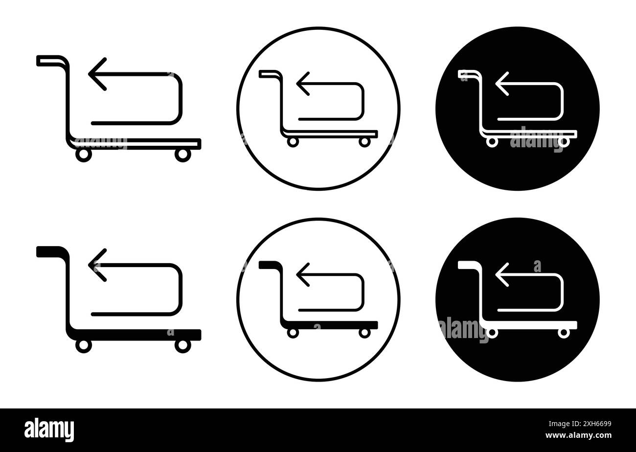 return purchase icon Vector symbol or sign set collection in black and ...
