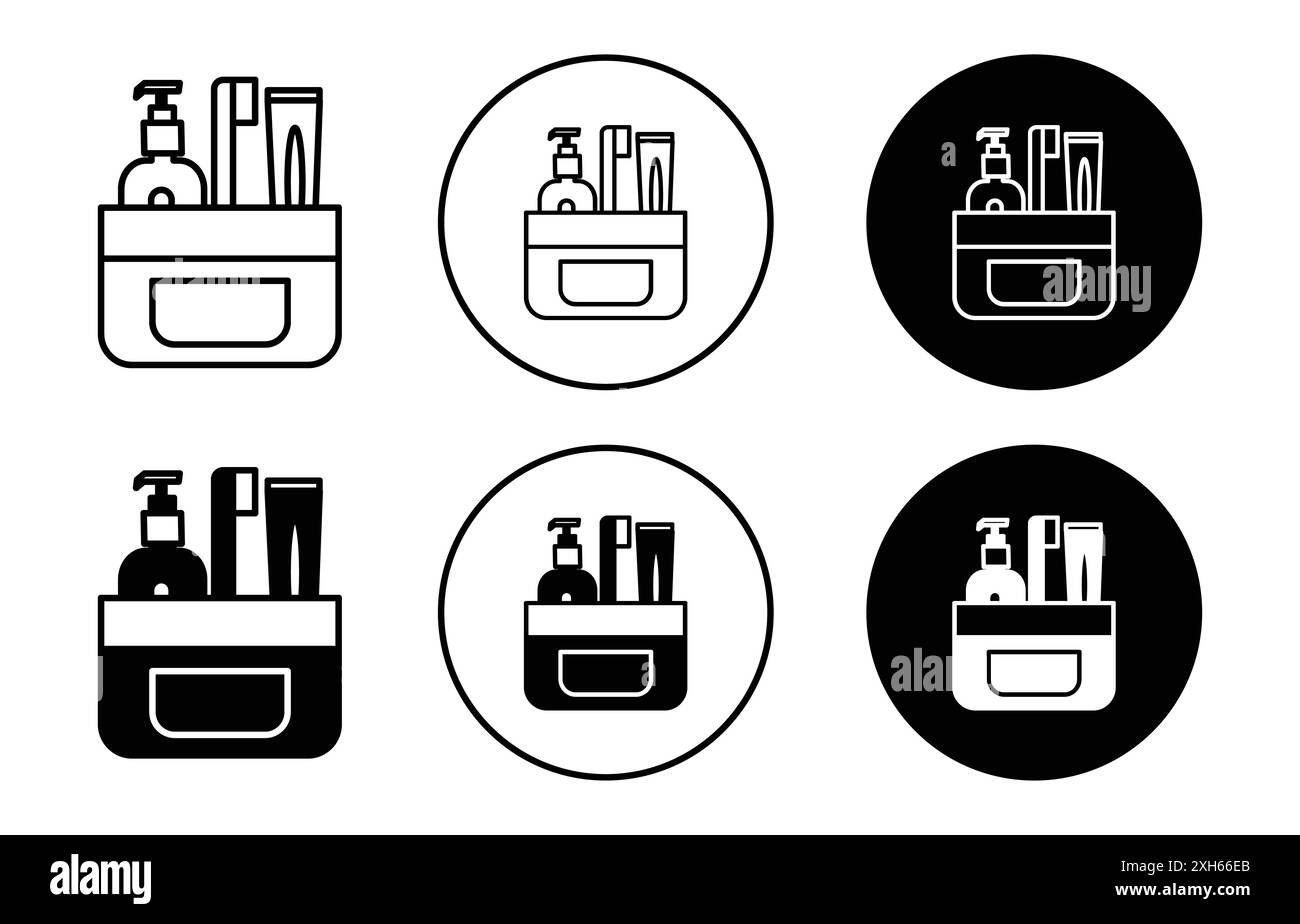 Hygiene routine flat icon hi-res stock photography and images - Alamy