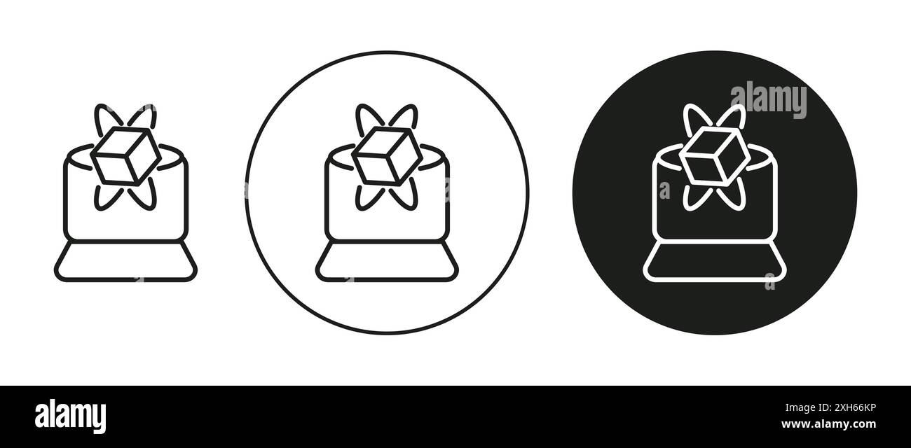 Simulator icon Vector symbol or sign set collection in black and white ...