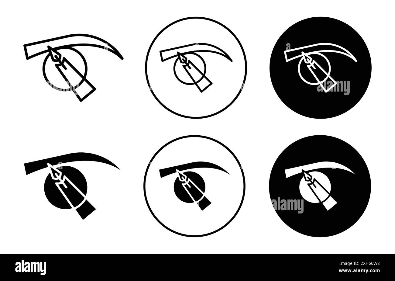 powder brows icon Stock Vector Image & Art - Alamy