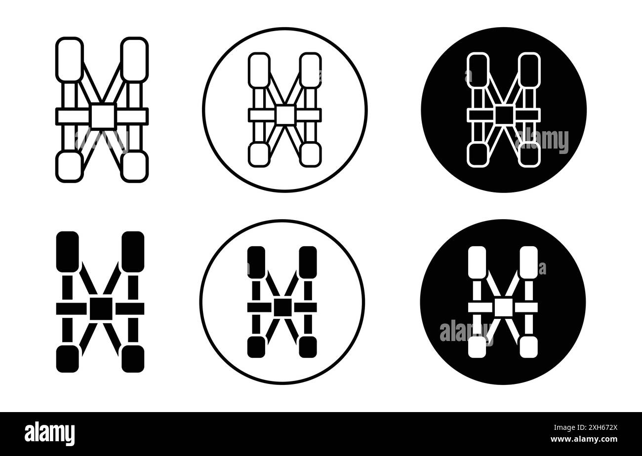 Safety harness vector vectors hi-res stock photography and images - Alamy