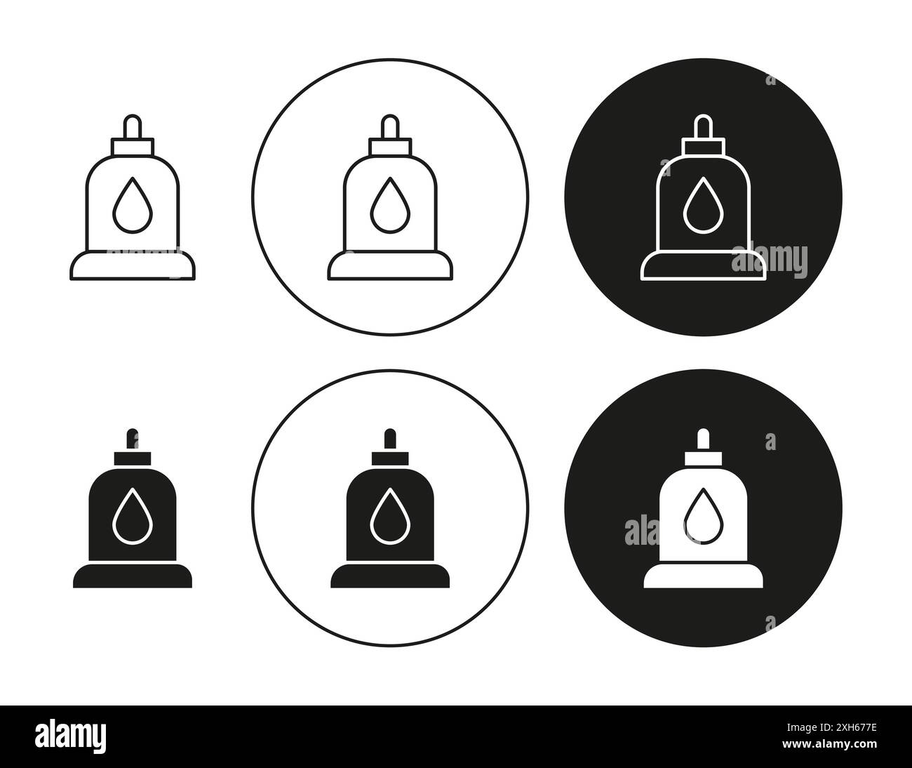 Sump Pump icon Vector symbol or sign set collection in black and white outline Stock Vector ...
