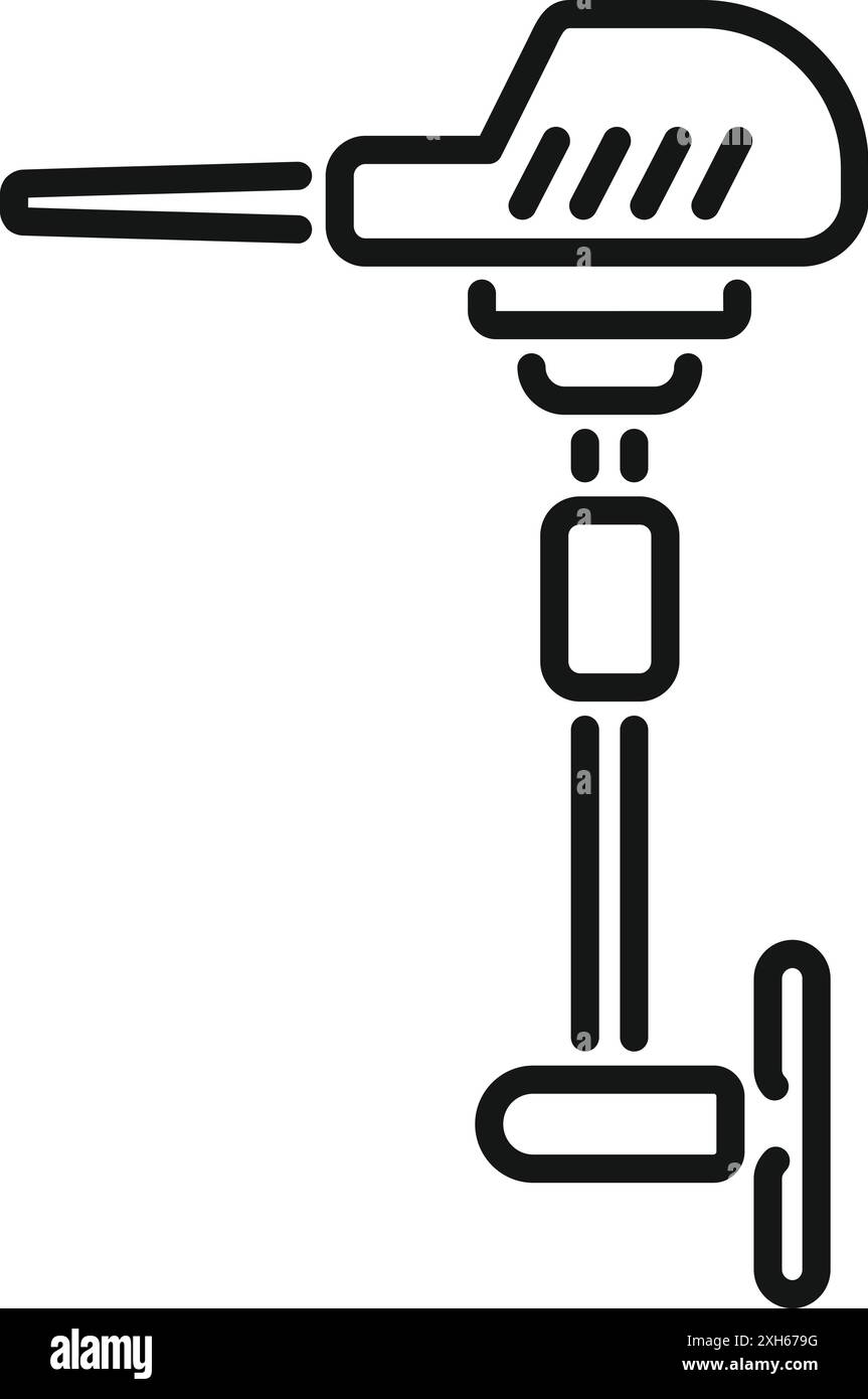 Fishing boat rudder propeller Stock Vector Images - Alamy