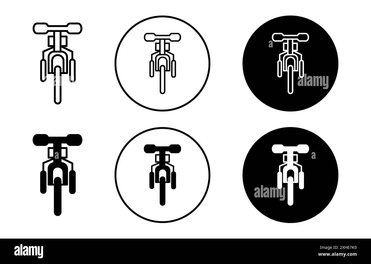 tricycle icon Vector symbol or sign set collection in black and white ...