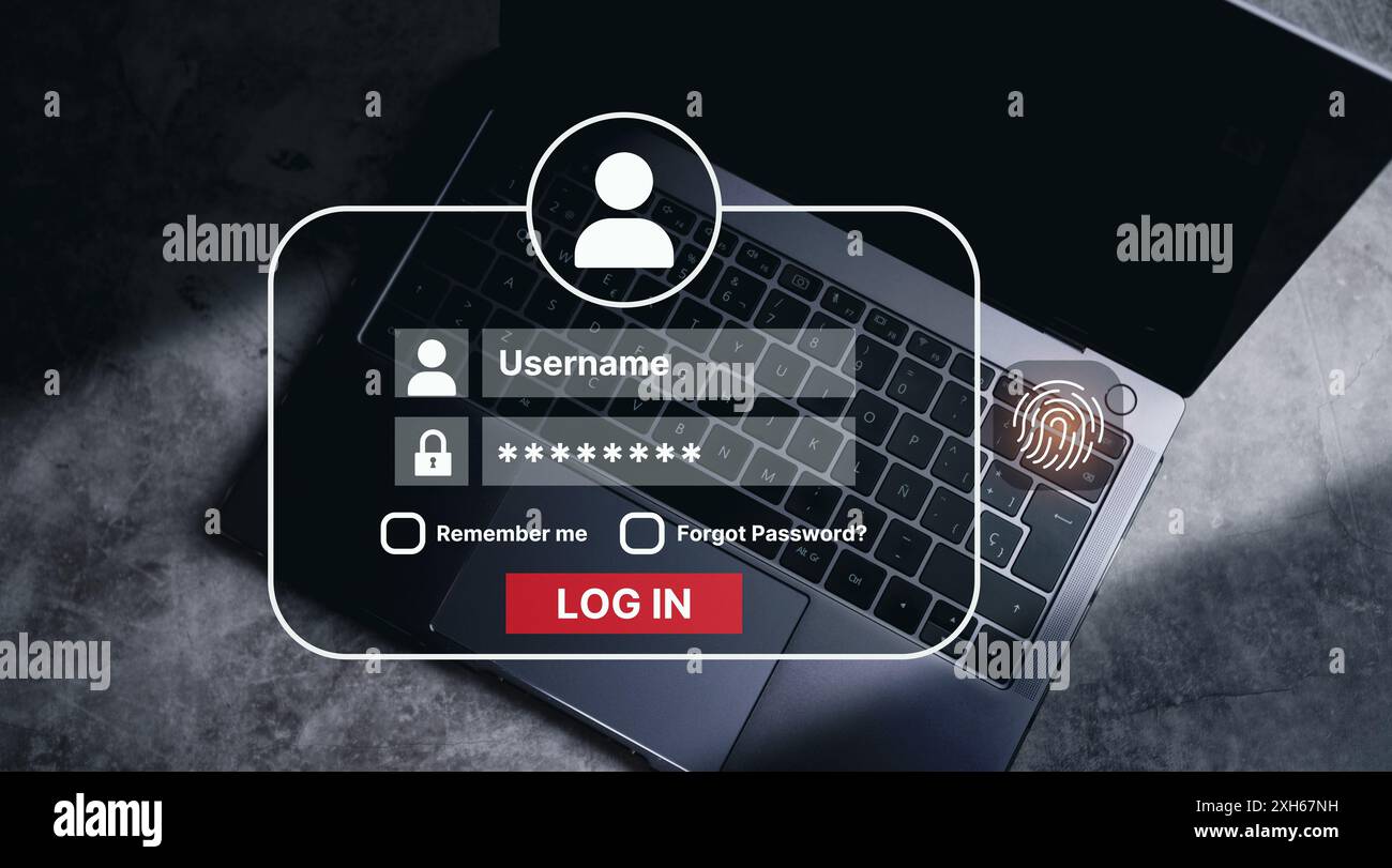 Hacker typing keyboard concept user hi-res stock photography and images ...