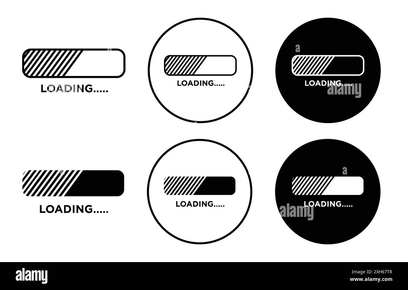 Simple white progress loader bar hi-res stock photography and images ...