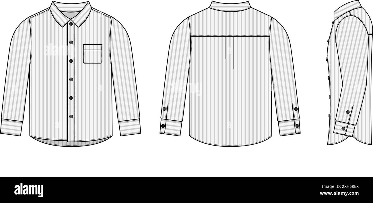 Dress shirt (button up shirt) vector template illustration Stock Vector ... Dress shirt (button up shirt) vector template illustration Stock Vector ...