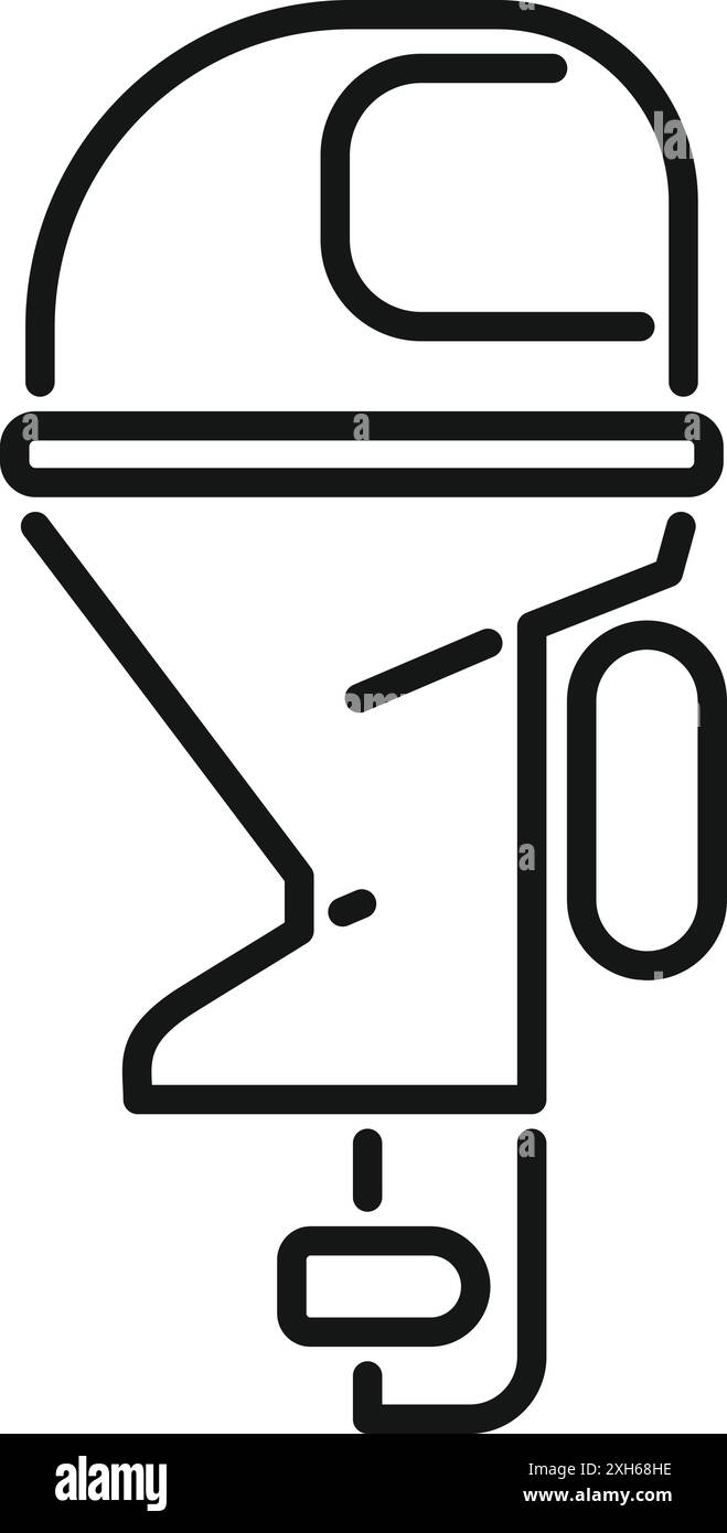 Boat motor engine providing reliable power for water transportation ...